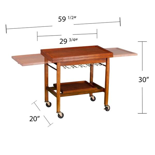 Karymore Extendable Bar Cart w/ Storage - Bed Bath & Beyond - 30143580