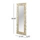 Emerton Traditional Standing Mirror with Floral Carved Frame by ...