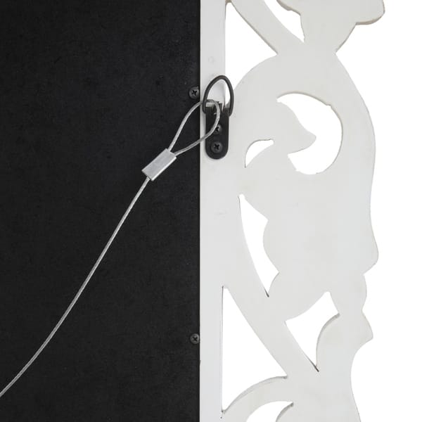 Emerton Traditional Standing Mirror with Floral Carved Frame by ...