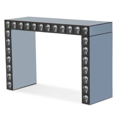 Montreal Mirrored Console Table with Skull Décor - Overstock - 30153549