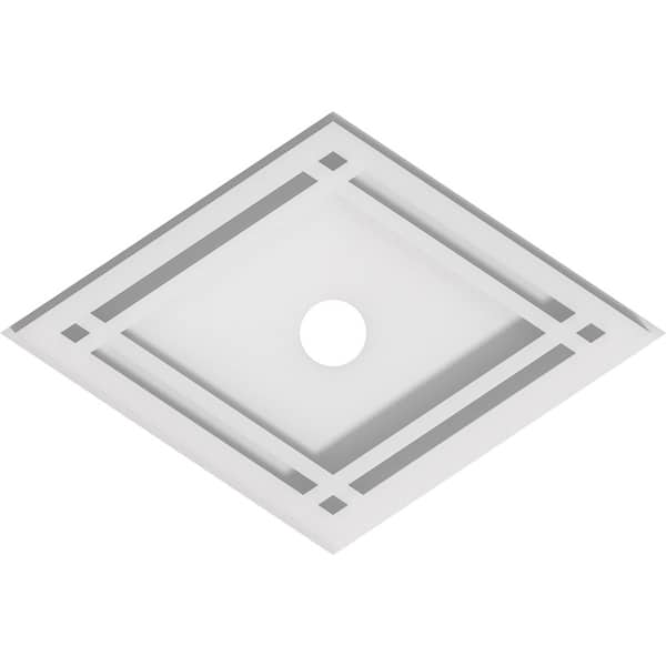 Diamond Architectural Grade PVC Contemporary Ceiling Medallion - On ...