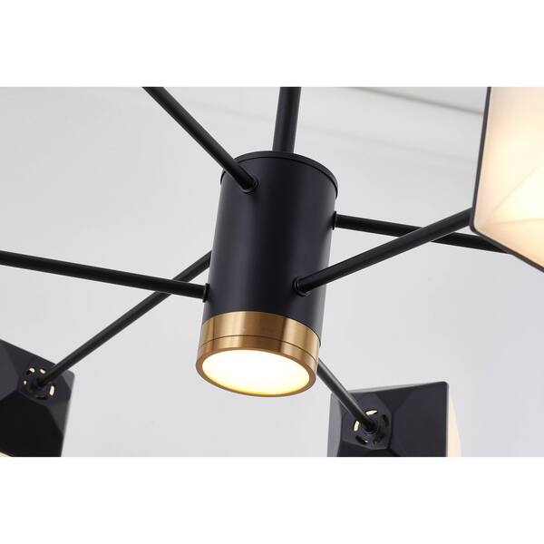Black Metal LED Lighting with Gold Metal Hardware - On Sale - Bed Bath ...