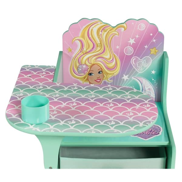 Barbie Mermaid Activity Desk with Storage Bin - Bed Bath & Beyond ...