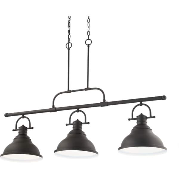 Volume Lighting 3-Light LED Foundry Bronze Linear Hanging Pendant ...
