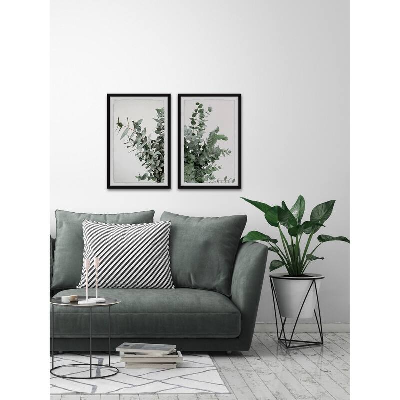Magical Plant Diptych Framed Wall Art - Overstock - 30243254
