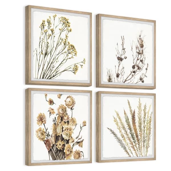 Yellow Flowers Quadriptych - Bed Bath & Beyond - 30243271