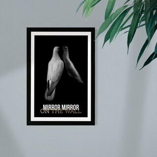 Wynwood Studio Animals Framed Wall Art Prints 'Mirror Mirror' Birds ...
