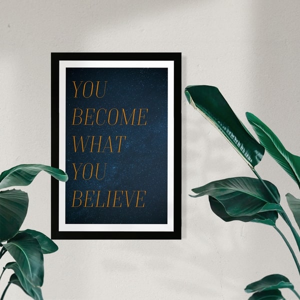 Wynwood Studio Typography and Quotes Framed Wall Art Prints 'Become ...
