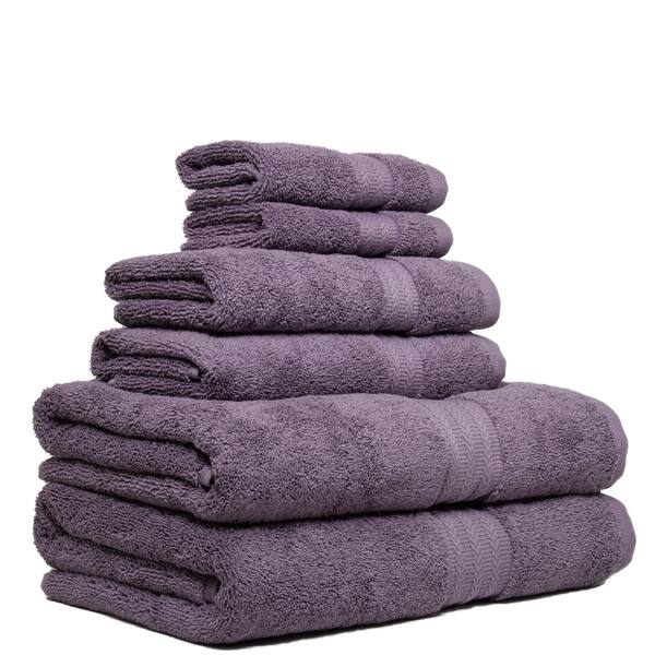 Chortex Mayfair 6 Piece Towel Set - Includes 2 Washcloths 2 Hand Towel ...