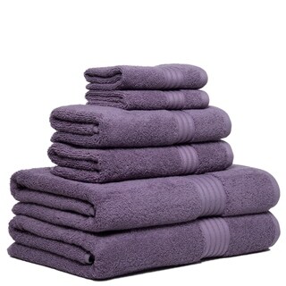 Chortex Hampton 6 Piece Towel Set - Includes 2 Washcloths 2 Hand Towel ...