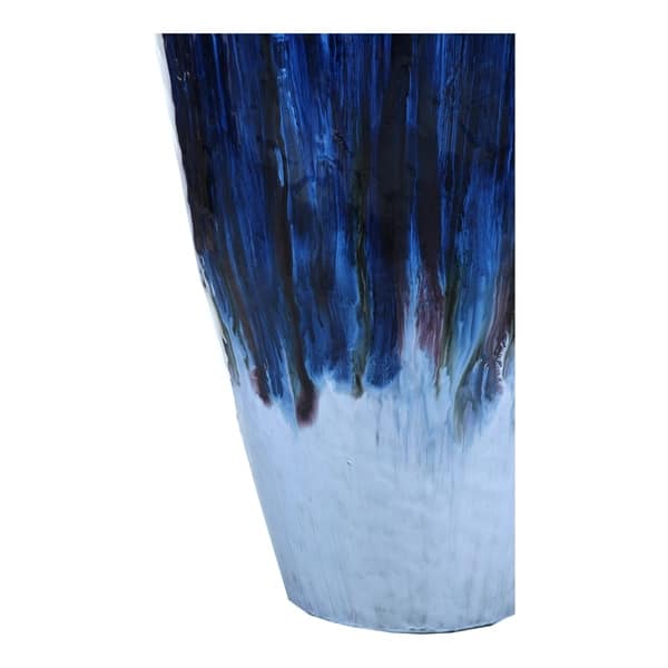 Aurelle Home Large Modern Dark Blue Vase - Bed Bath & Beyond - 30269827