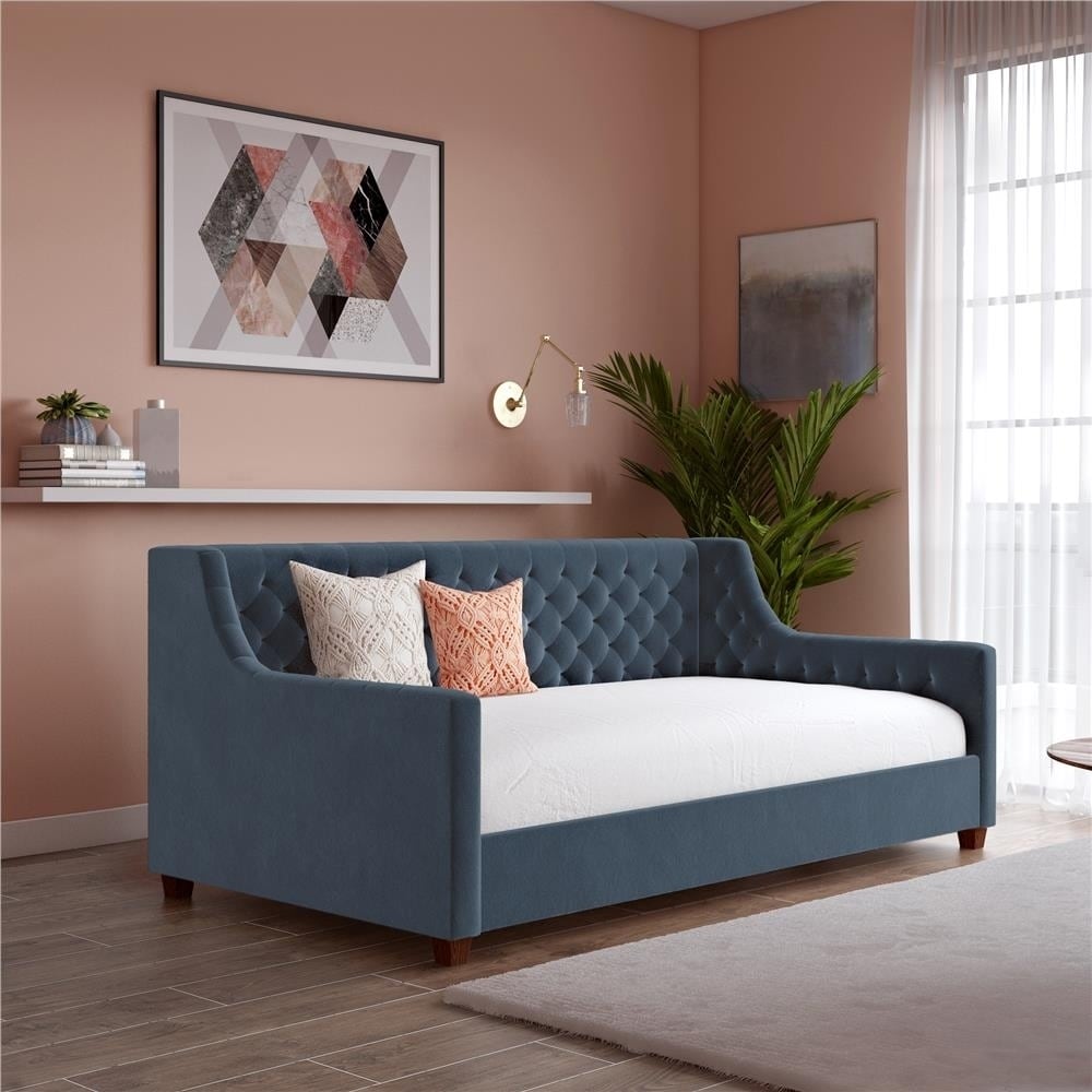 Avenue Greene Jamie Velvet Upholstered Daybed Bed Bath Beyond 30270024