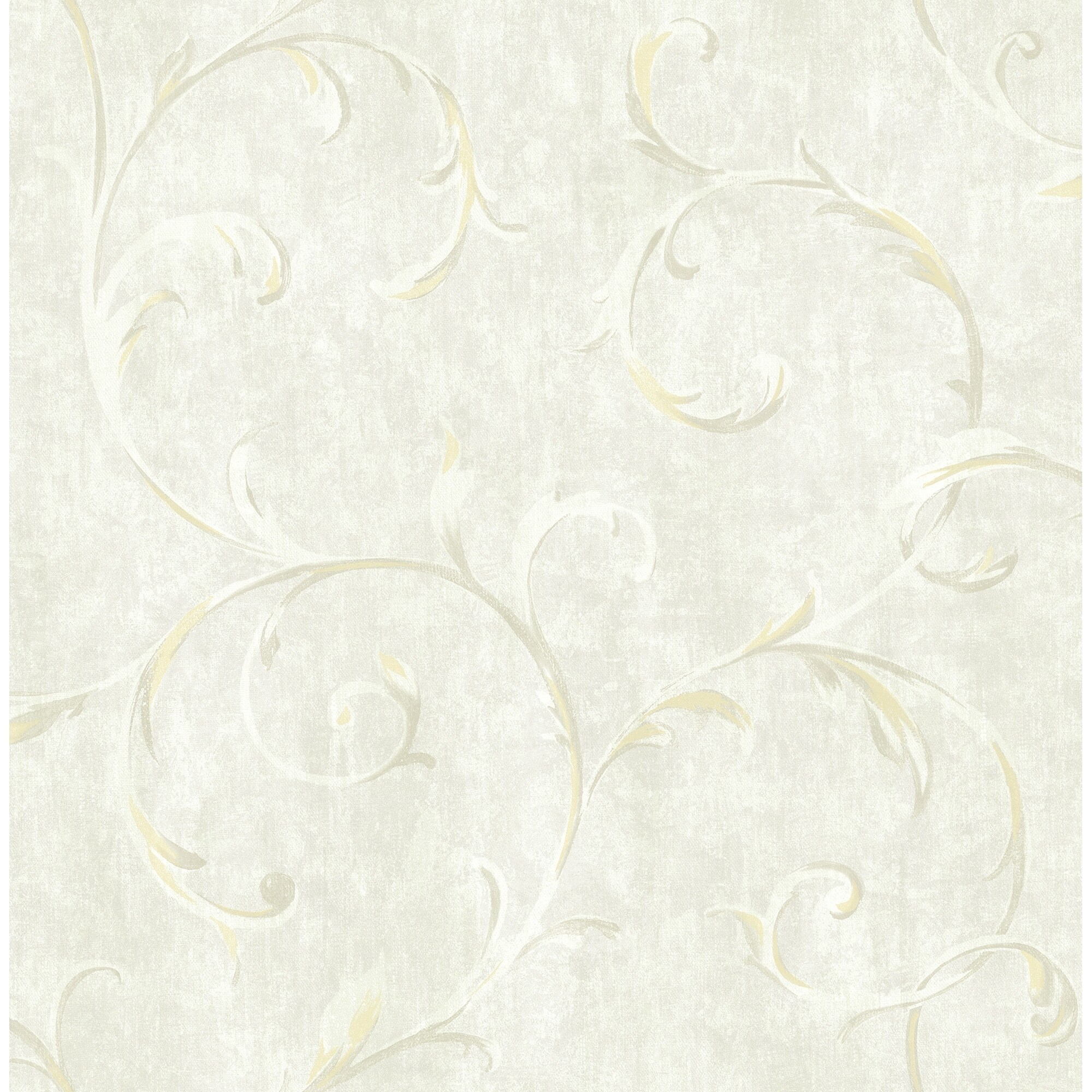 Metallic One Color Floral Wallpaper, 26.9 feet long X 27 inchs Wide ...