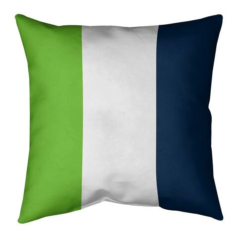 Seattle Seattle Football Stripes Pillow-Spun Polyester - Overstock ...