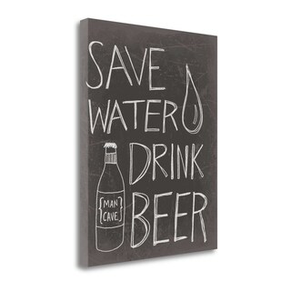 "Save Water Drink Beer" By Katie Doucette, Giclee Print on Gallery Wrap ...