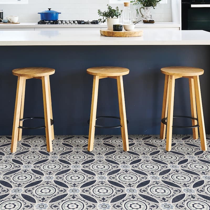 Harrison, Peel & Stick Sienna Floor Tiles - Overstock - 30290828