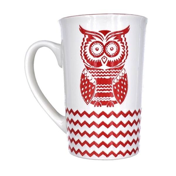Retro Style Red Owl Tall Coffee Mug 16oz (Set of 2) - Bed Bath & Beyond ...