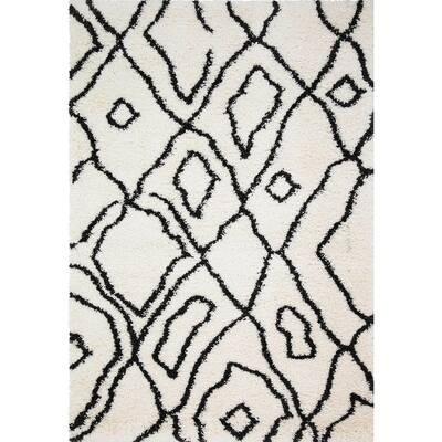 Moroccan Cozy Shag Modern Geo Diamond Trellis Area Rug by Mod-Arte ...