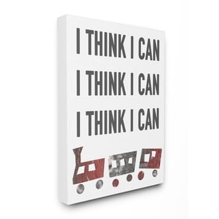 Stupell I Think I Can Train Typography , Proudly Made in USA - 24 x 30 ...