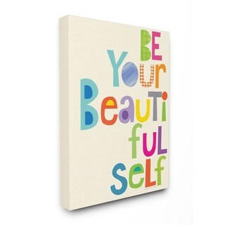 Stupell Be Your Beautiful Self Patchwork, Proudly Made in USA - 36 x 48 ...