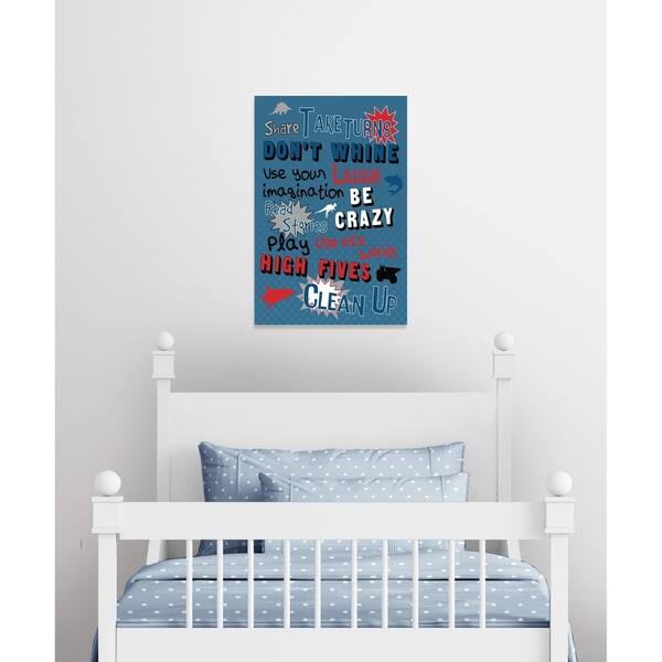 Boys Play Room Rules - Blue - Bed Bath & Beyond - 30332430