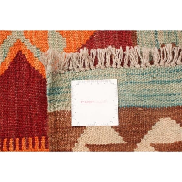 Flat-weave Old Style Multi Color Wool Kilim - 5'10" x 8'10"/5'10 x 8'10 ...