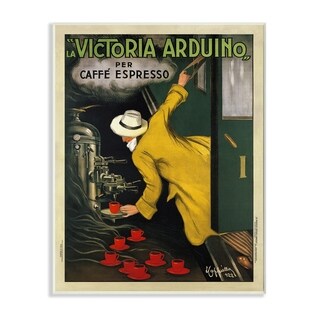 Stupell La Victoria Arduino Cafe Espresso Vintage Inspired Poster Wood ...