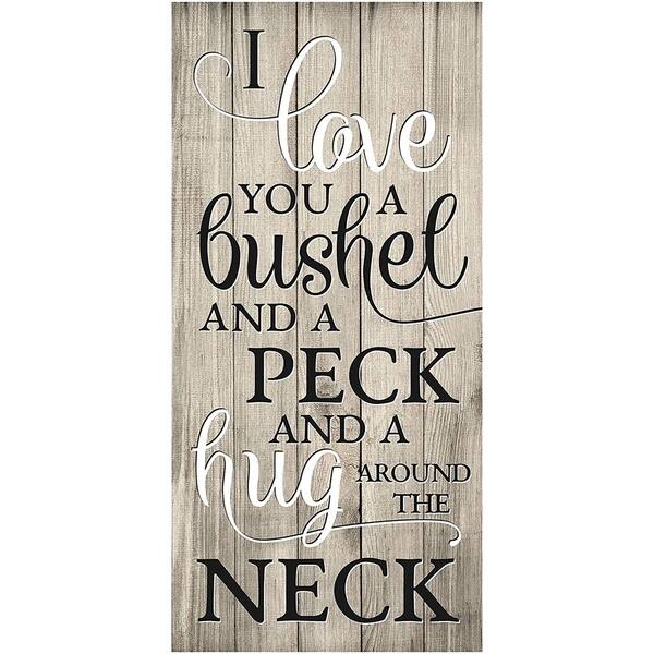 I Love You A Bushel And A Peck Wood Box Sign 22" x 11" - Bed Bath & Beyond - 30345501