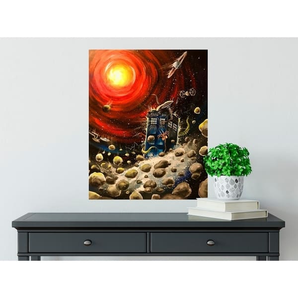 CANVAS Sci-Fi Collision by Ed Capeau Art Painting Reproduction - Bed ...