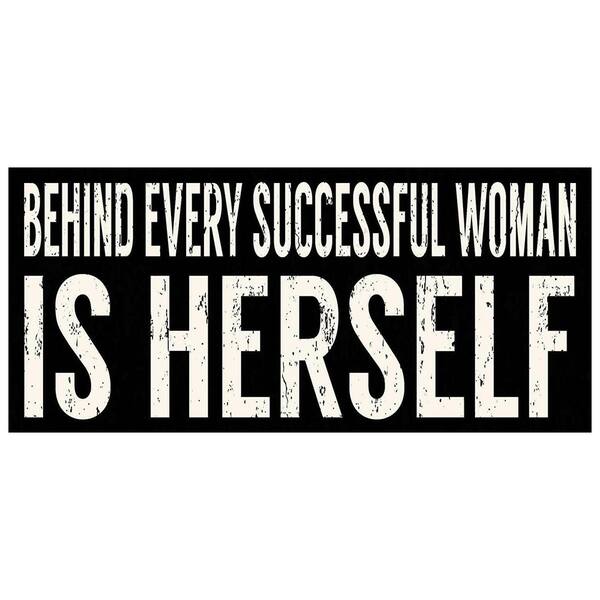 Behind Every Successful Woman Is Herself Wood Box Sign 11" x 5" - Bed ...