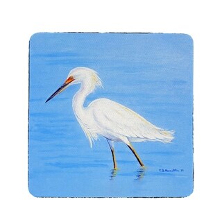 Stalking Snowy Egret Coaster Set of 4 - Bed Bath & Beyond - 30374854