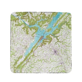 Lake Guntersville, AL Nautical Map Coaster Set of 4 - Bed Bath & Beyond ...