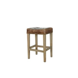 San Modern French Style Counter Stool-LeatherTan - Bed Bath & Beyond ...
