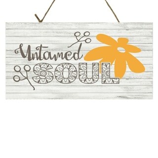 Untamed Soul Printed Handmade Wood Sign 10" x 5" - Bed Bath & Beyond ...