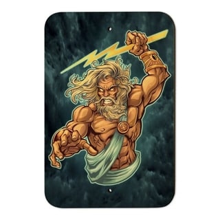 Zeus Greek God Mythology Wood Sign 6" x 9" - Bed Bath & Beyond - 30386634