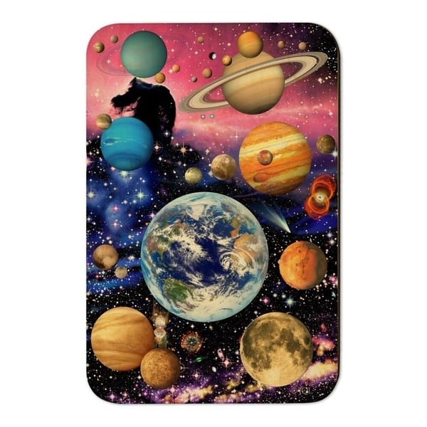 Planets Solar System Earth Wood Sign 6" x 9" - Bed Bath & Beyond - 30386641