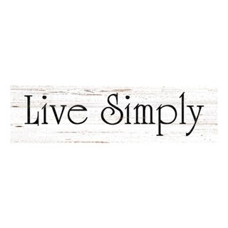 Live Simply Wooden Sign 14" x 5" - Bed Bath & Beyond - 30386660