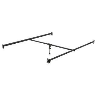 Structures Bolt-on Black Steel Metal Queen Size Bed Rails (As Is Item ...