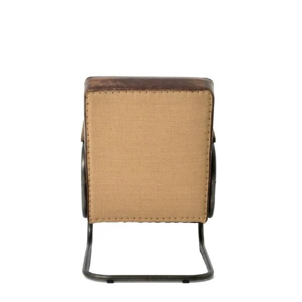 Roco chair, upholstered with Top grain leather in Havana and waxed ...