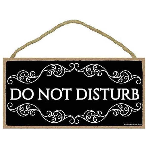 Do Not Disturb Wood Sign 10" x 5" - Bed Bath & Beyond - 30392580