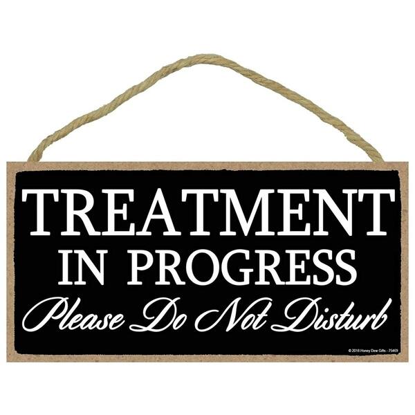Treatment in Progress Please Do Not Disturb Wood Sign 10" x 5" - Bed ...
