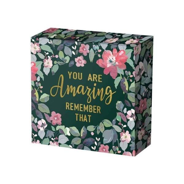 You Are Amazing Remember That Wooden Sign 8" x 8" - Bed Bath & Beyond ...