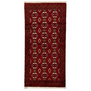 Hand-knotted Teimani Red Wool Rug - 3'1 x 6'0 - Bed Bath & Beyond ...