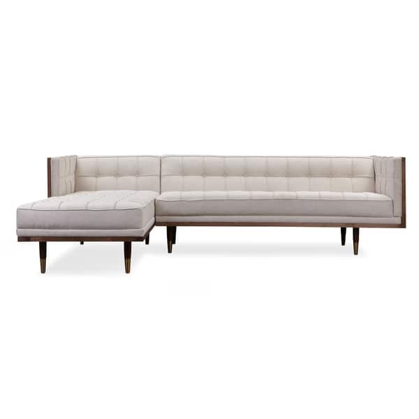 Kardiel Mid-Century Woodrow Box Sofa Sectional Left - Width 100 ...