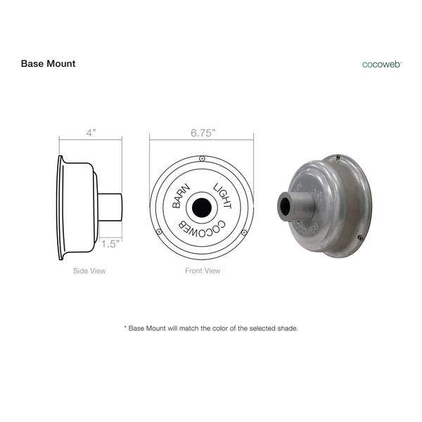 Cocoweb 14" Goodyear LED Post Light in Galvanized Silver with 8 Foot ...