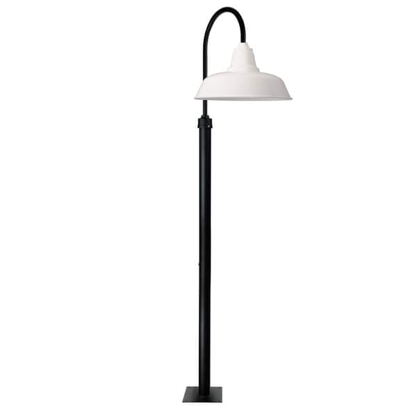 Cocoweb 10" Goodyear LED Post Light in White with 8 Foot Tall Post - N ...