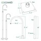 Cocoweb 12" Goodyear LED Street Lamp in Mahogany Bronze with 11 Foot ...