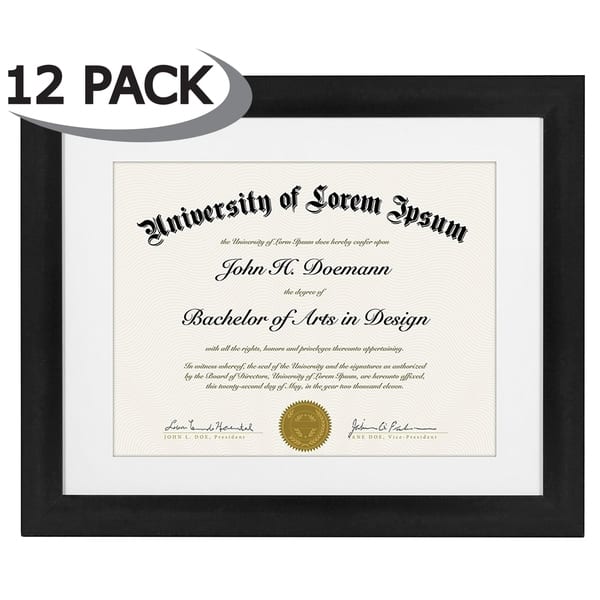 Americanflat 12 Pack - 11x14 Document Frames - Made for Documents Sized ...
