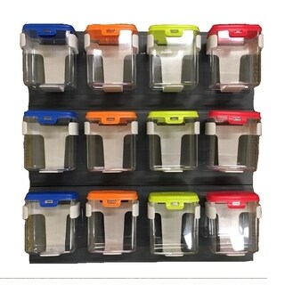 Mobin 15.8oz. 4 Bin Multi-Color Storage Unit - 3 pack - Bed Bath ...