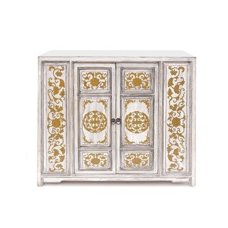 Venetian Gold and Cream Hand Painted Buffet - Bed Bath & Beyond - 30435413